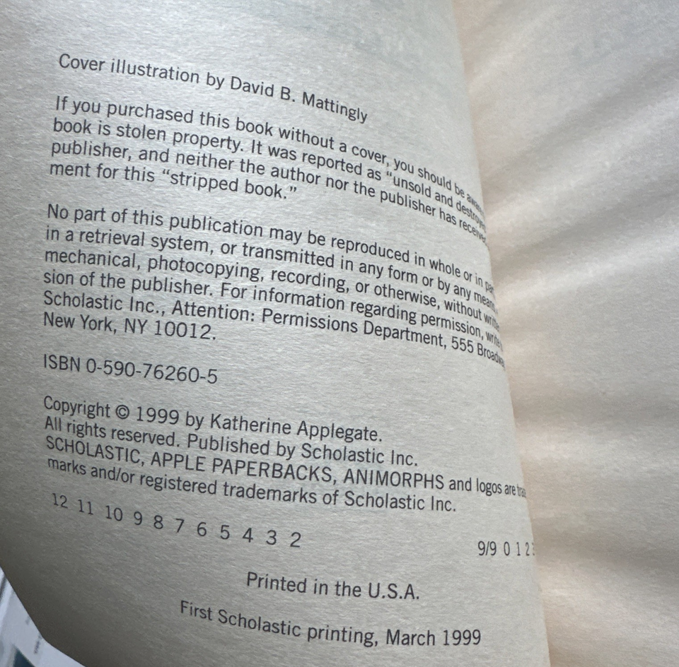 ANIMORPHS Book Lot The Exposed, The Attack, The Android, NEW ORIG OWN ...