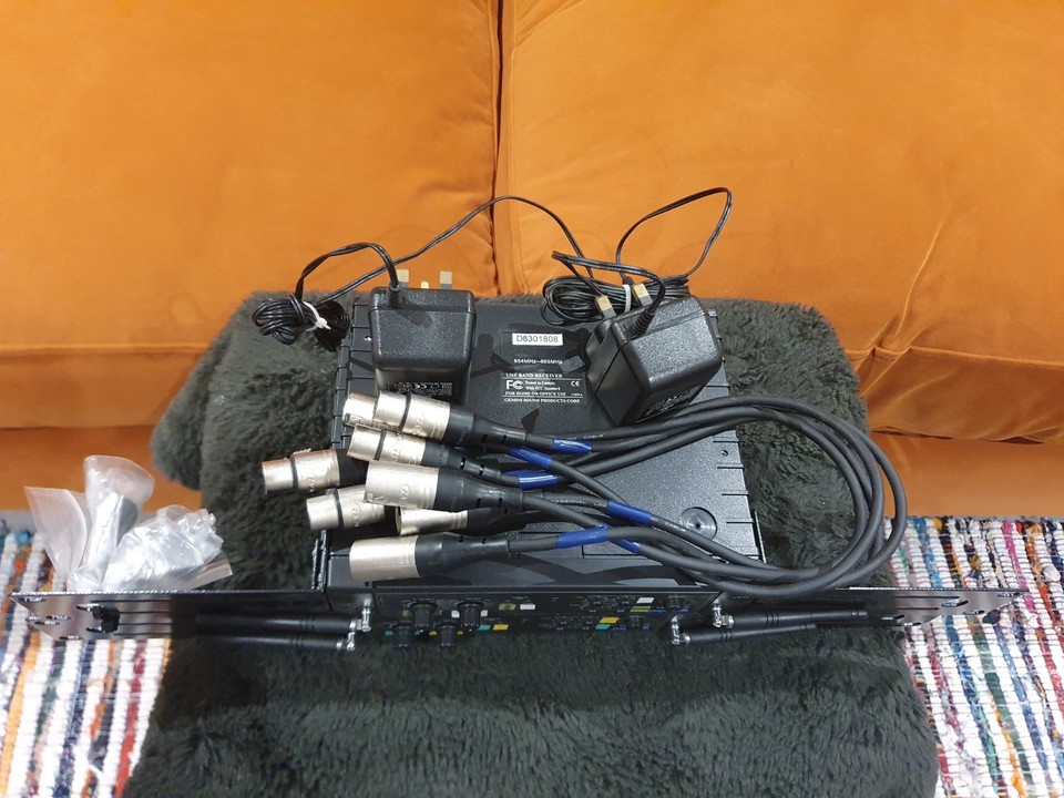 2x GEMINI UF-2064 DUAL 64 CHANNEL PLL VHF RECEIVER TRANSMITTER &GEAR4 ...