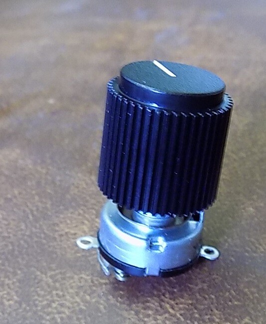 A100K Alpha Potentiometer w/ON-OFF Switch & Rib Knob Guitar Audio Pot ...