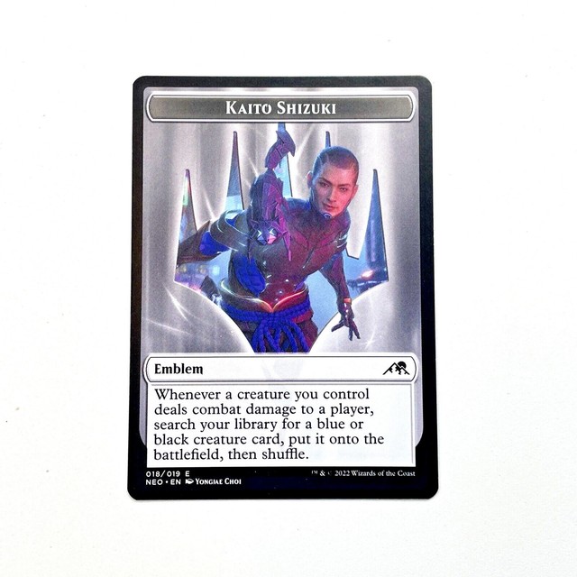 MTG Emblem - Kaito Shizuki Kamigawa: Neon Dynasty 018/019 Regular Token ...