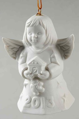 Goebel Angel Bell Ornament Angel With Gingerbread House-White - w/Box ...