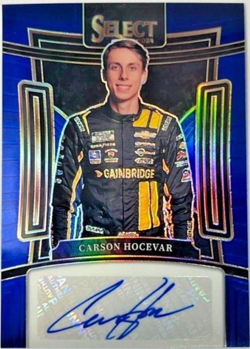 2024 Panini Select - Signatures Carson Hocevar #S-CHV Blue Prizm /99 ...