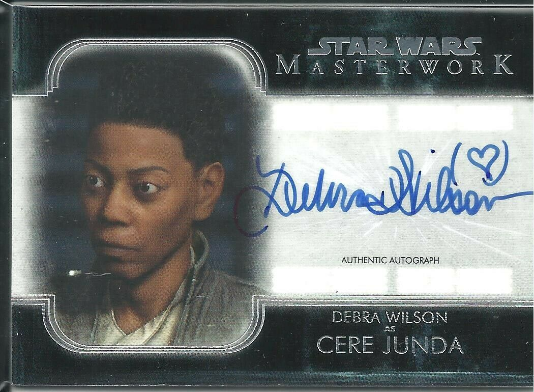 2020 Topps Star Wars Masterwork CERE JUNDA, Debra Wilson Autograph Card ...