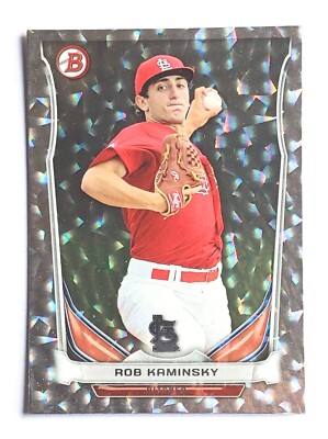 2014 Bowman Draft Rob Kaminsky Silver Ice Parallel #tp-52 Cardinals ...