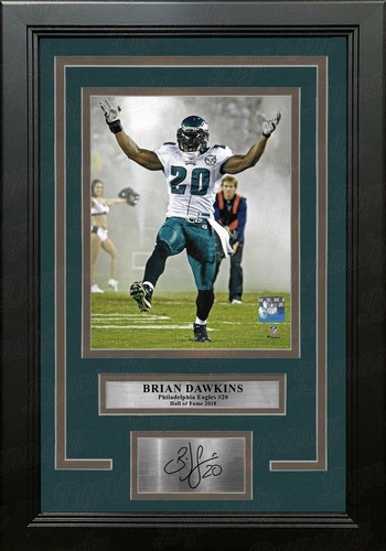 Brian Dawkins Smoke Entrance Philadelphia Eagles Framed Photo Engraved ...