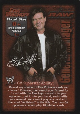 WWE: Eric Bischoff Superstar Card for WWERD: Eric Bischoff [Played] Raw ...
