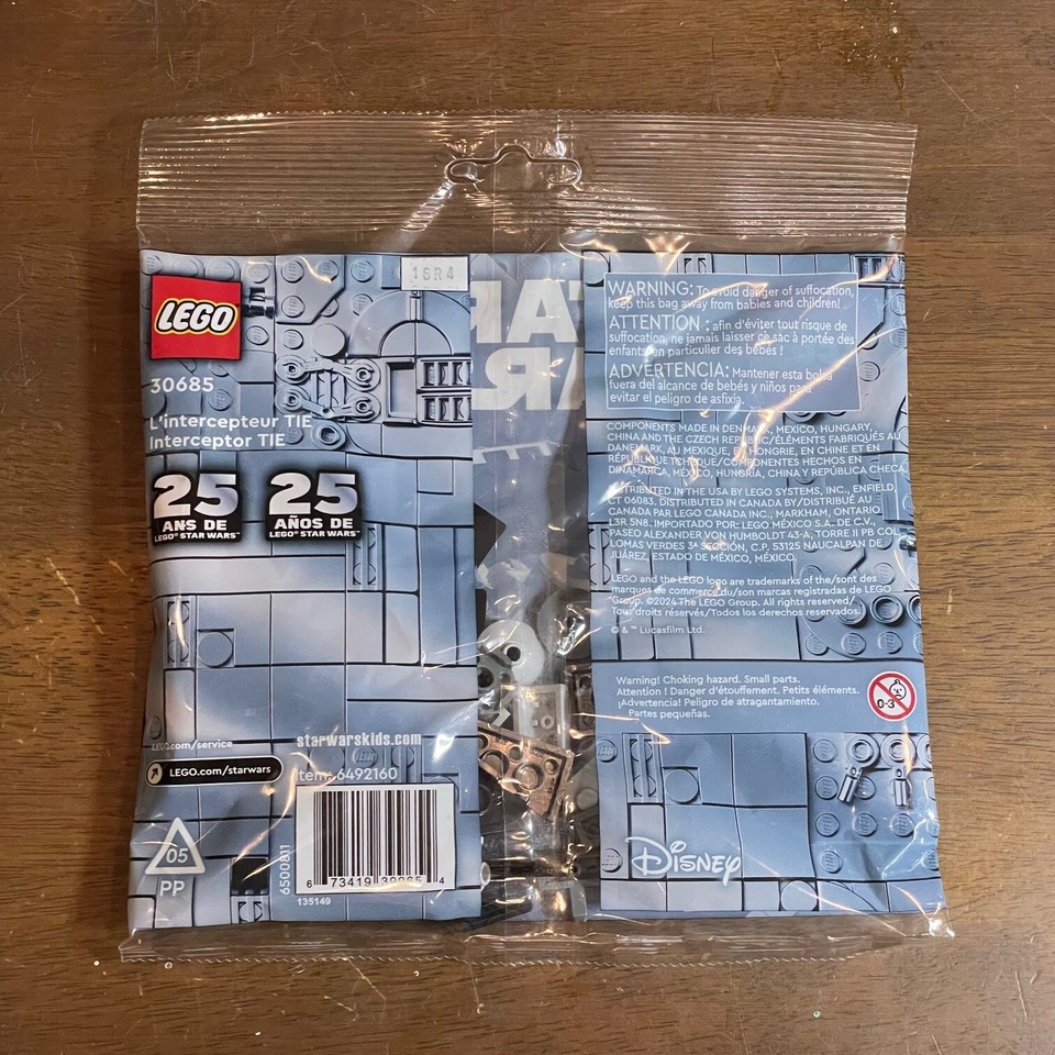 Lego Star Wars 30685 TIE Interceptor Polybag New Sealed 25 Year ...