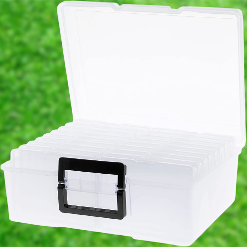 Photo Case 5" x 7" Photo Box Storage & Craft Keeper 18 Inner Photo ...