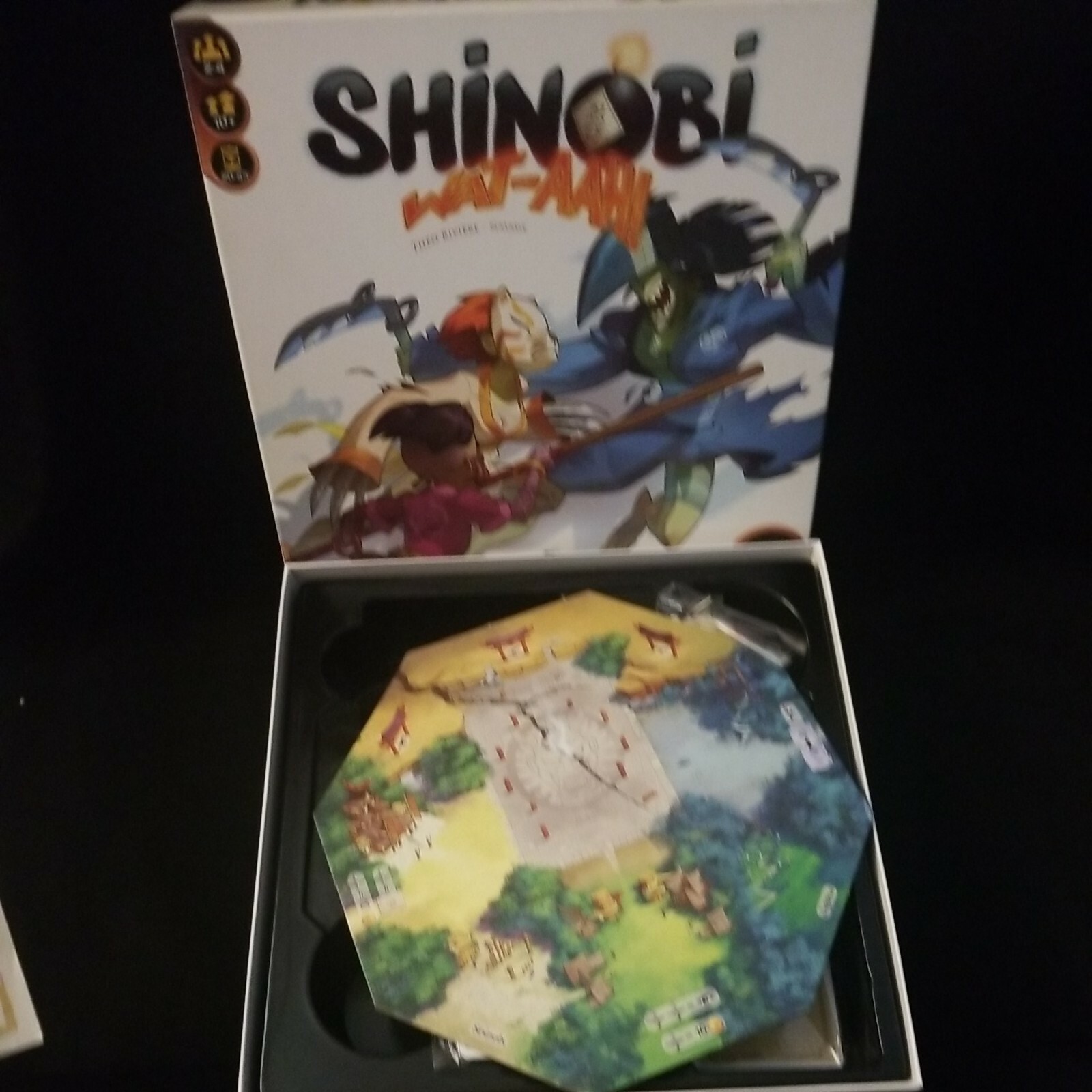 Shinobi Wat-Aah! (Board Game, 2014) IELLO Purple Brain card 2-4 Players ...