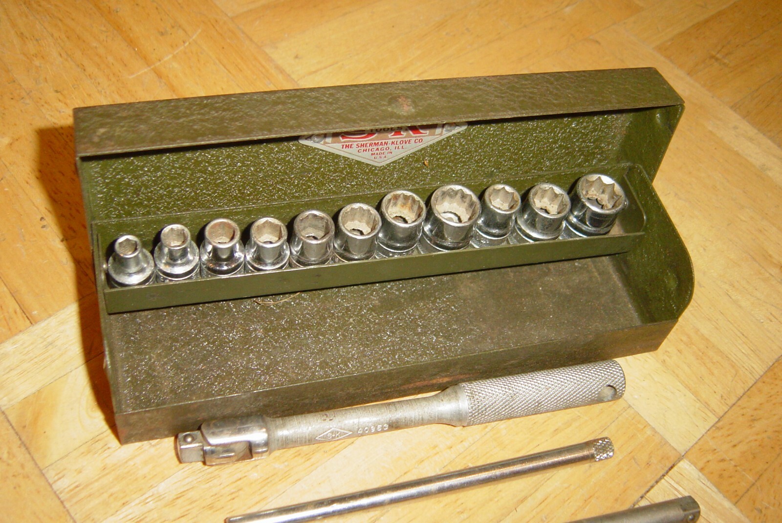 S-K TOOLS SK 17 Piece 1/4 Drive SAE Short Socket General Service Set ...