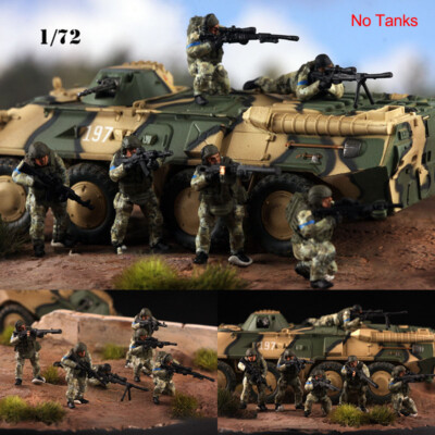 New 1/72 Scale Ukrainian Special Forces 6PCS Soldiers Painted Plastic ...