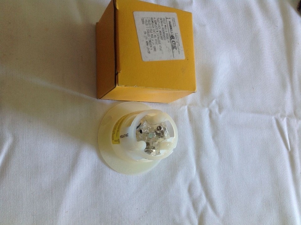 Hubbell HBL4716C, Power Connector, 3 POS,Panel Mount NEW 15A 125V L5 ...