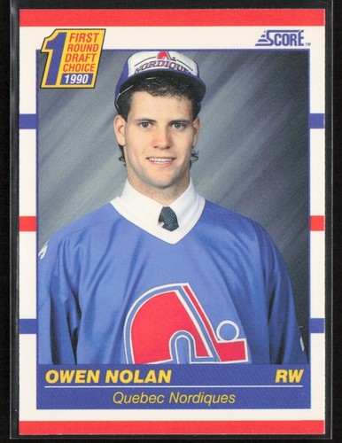 1990-91 Score #435 Owen Nolan Rookie Quebec Nordiques | eBay
