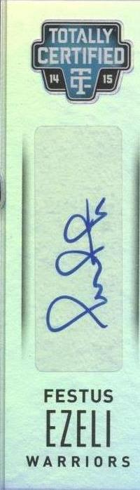 2014-15 Panini Totally Certified - Signatures Festus Ezeli #TCS-FE ...