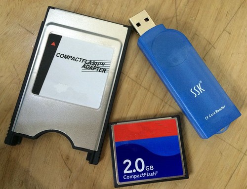 New 2G CF Compact Flash Card + CF-PCMCIA Adapter + CF Card Reader FANUC ...