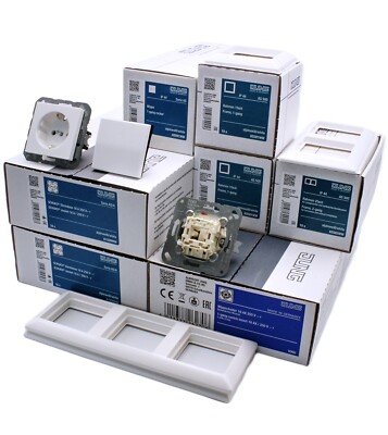Komplett - Set 3 , Jung AS500 Schalter + | Grelly UK