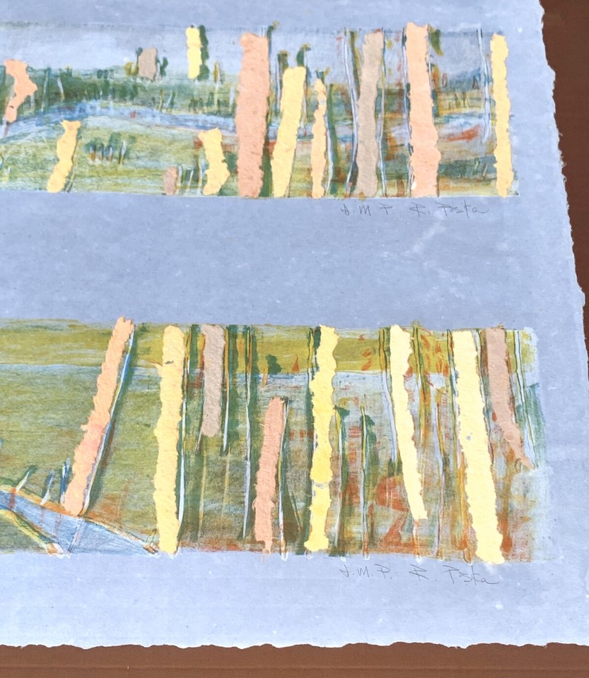 HUGE Original Roland Poska 1977 Mixed Media Modernism Painting 4x ...