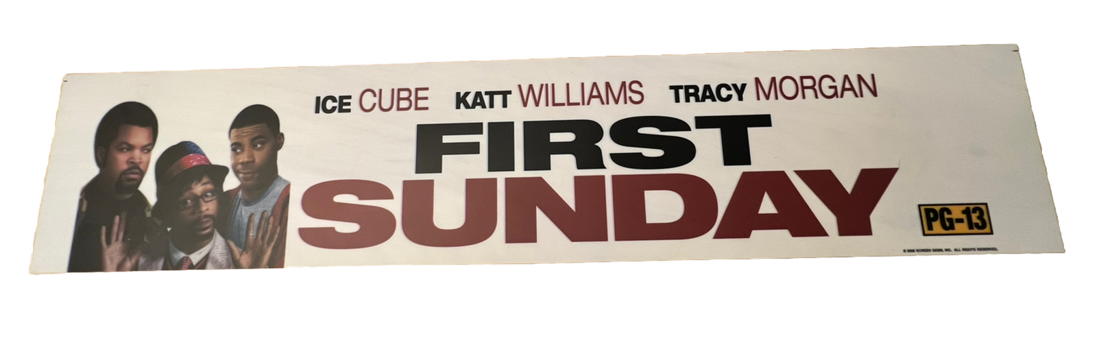 2008 First Sunday Movie Theater Mylar Poster 5x25” Ice Cube Tracy ...