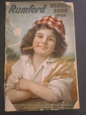 Rumford Baking Powder Receipt Recipe Book 1909 Cookbook Advertising 21 ...