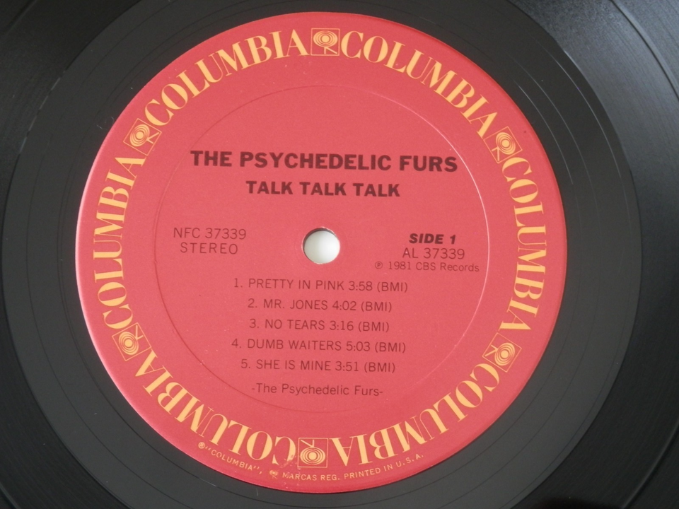 THE PSYCHEDELIC FURS-TALK TALK TALK EARLY PRESSING VINYL SOUNDS ...