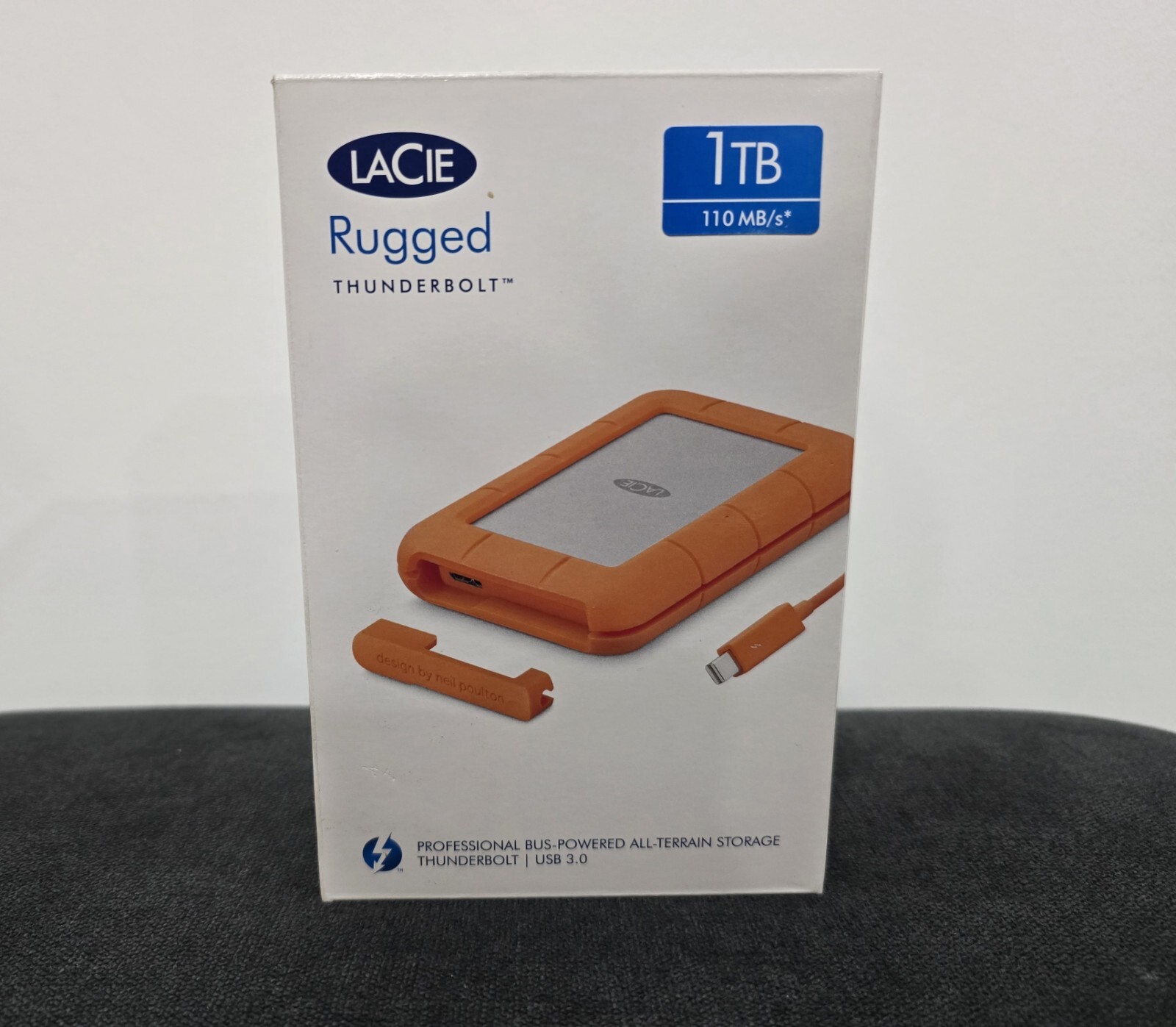 LOT OF 10 - LaCie STEV1000400 Rugged 1TB Thunderbolt/USB 3.0 Portable ...