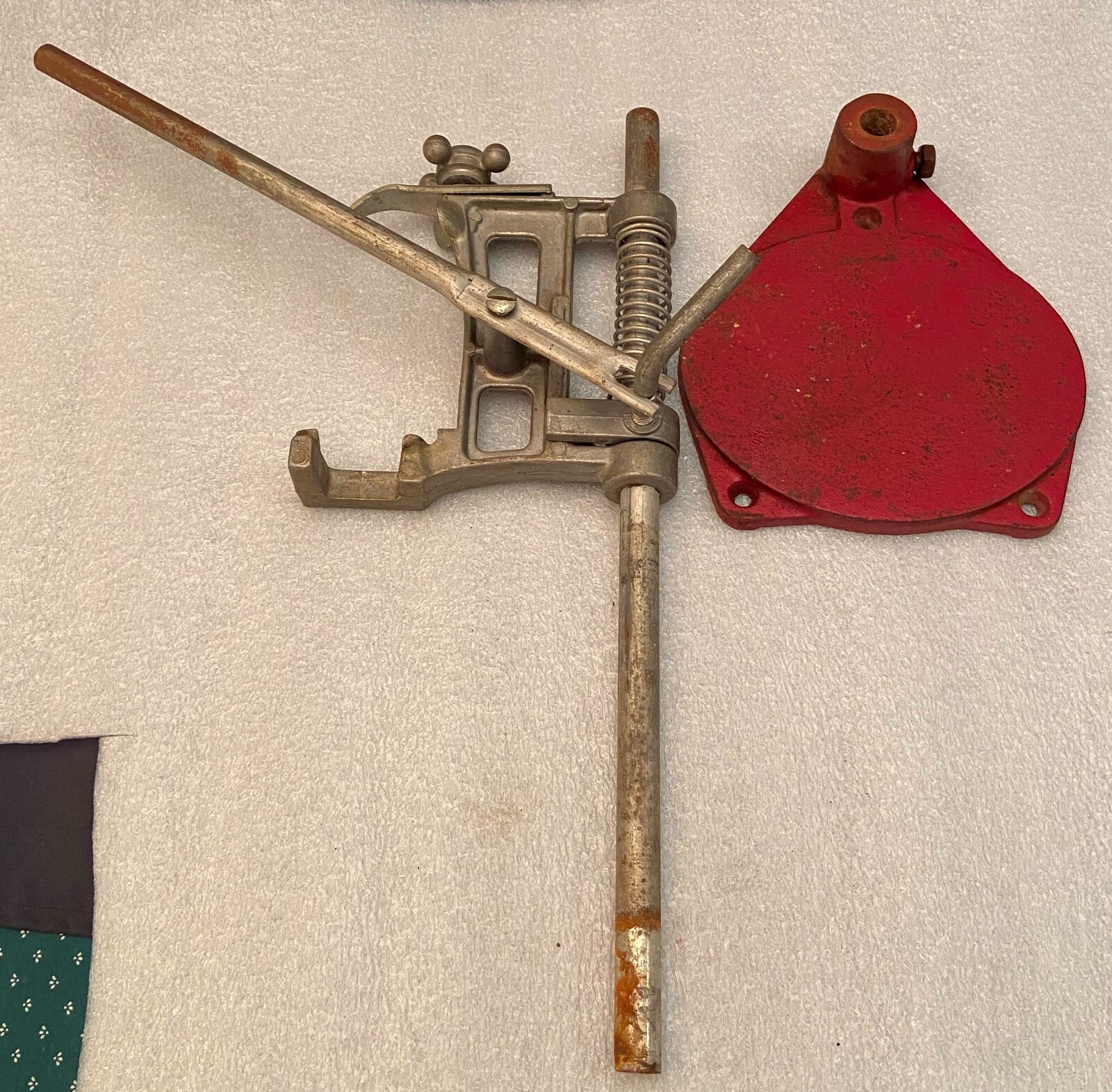 Vintage Bench Top Hand Drill Press Stand Cast Iron Base, 16" | eBay