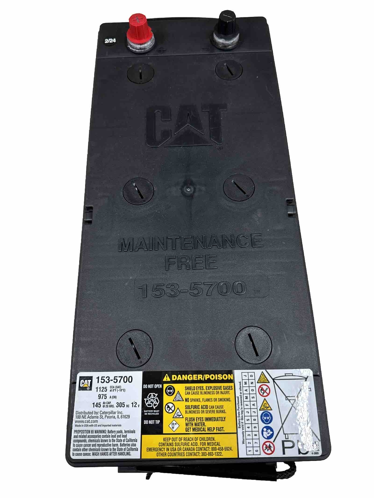 CAT 153-5700 Maintenance Free Battery | 1535700