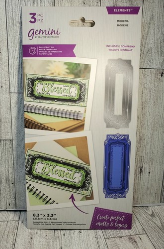 CC1 Crafter's Companion Elements Modena Slimline Cards 3pc die set New ...