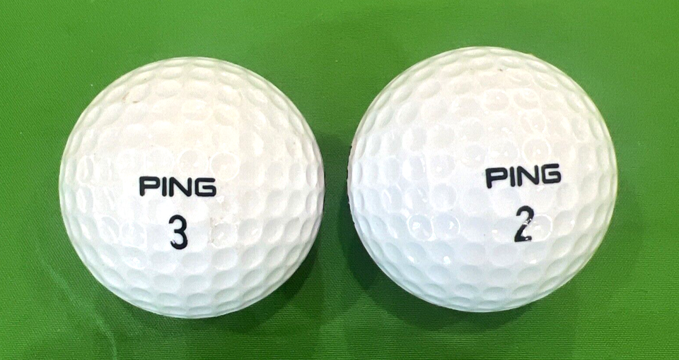 Vintage Karsten Eye Ping Two Toned Golf Ball Pink and White | eBay