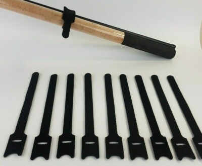 Fishing Rod Bands 10 Straps Fasteners For Made Up Rods Adjustable ...