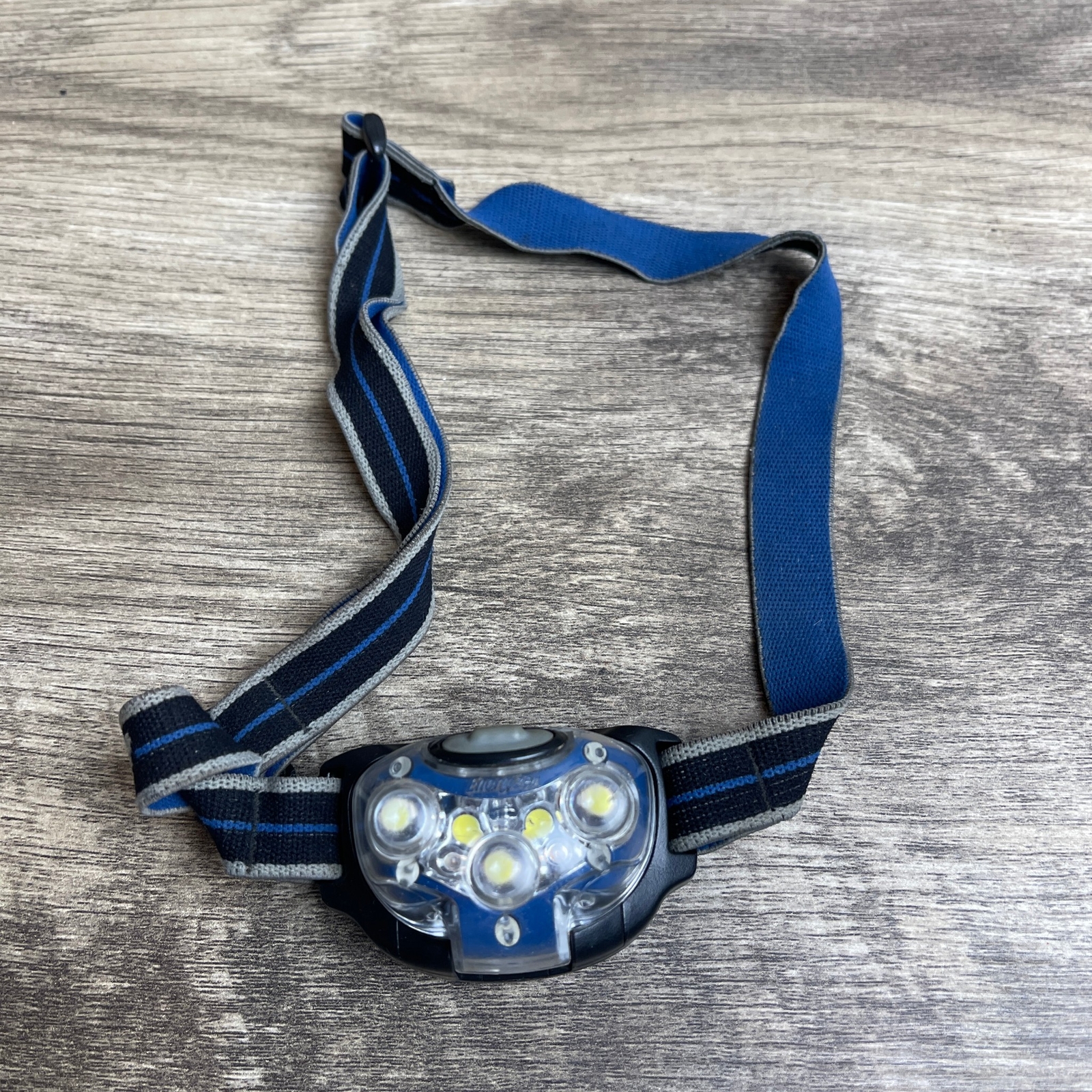 Energizer Blue Battery Powered Adjustable Strap Hiking Outdoor LED ...