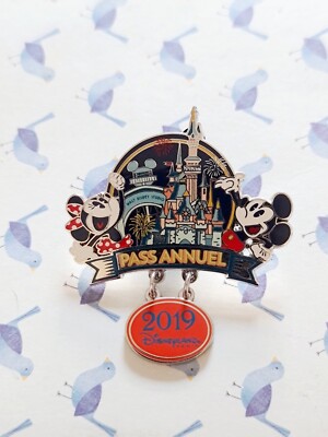Disneyland Paris 2019 Pass Annuel Pin Annual Passholder Mickey & Minnie ...