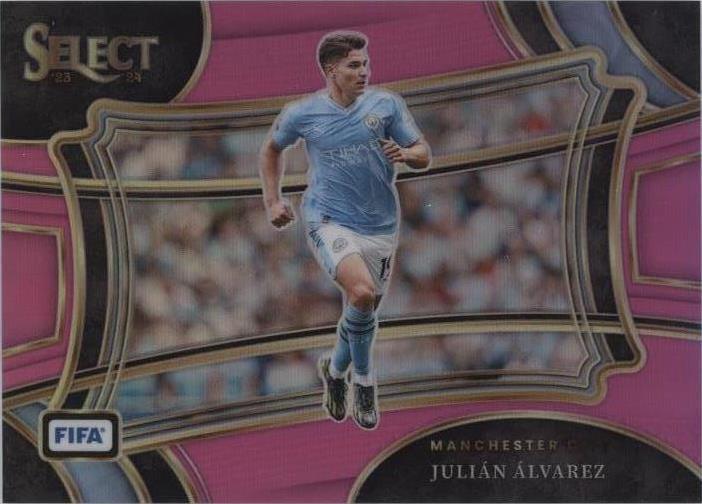 2023-24 Panini Select FIFA - Field Level Julian Alvarez #205 Pink Prizm ...