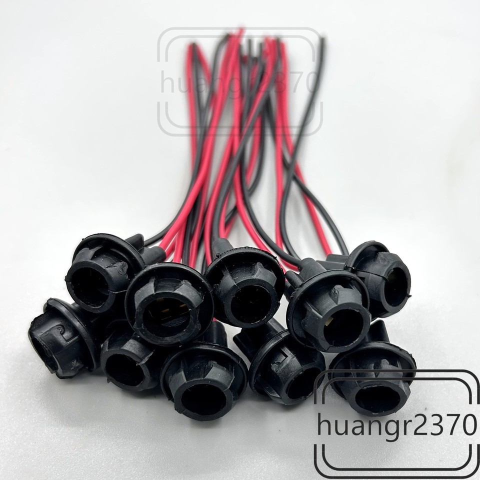 10PCS T10 168 194 Light Bulb Extension Wiring Harness Socket Connector ...