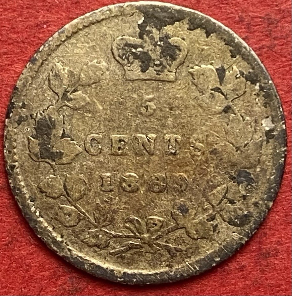 1889 Canada 5 Cents - Good - Lot#7642 | eBay