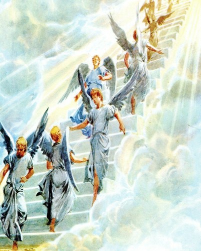 Stairway to Heaven ANGELS WALKING ON IT - 8" x 10" ULTRA PREMIUM SATIN ...