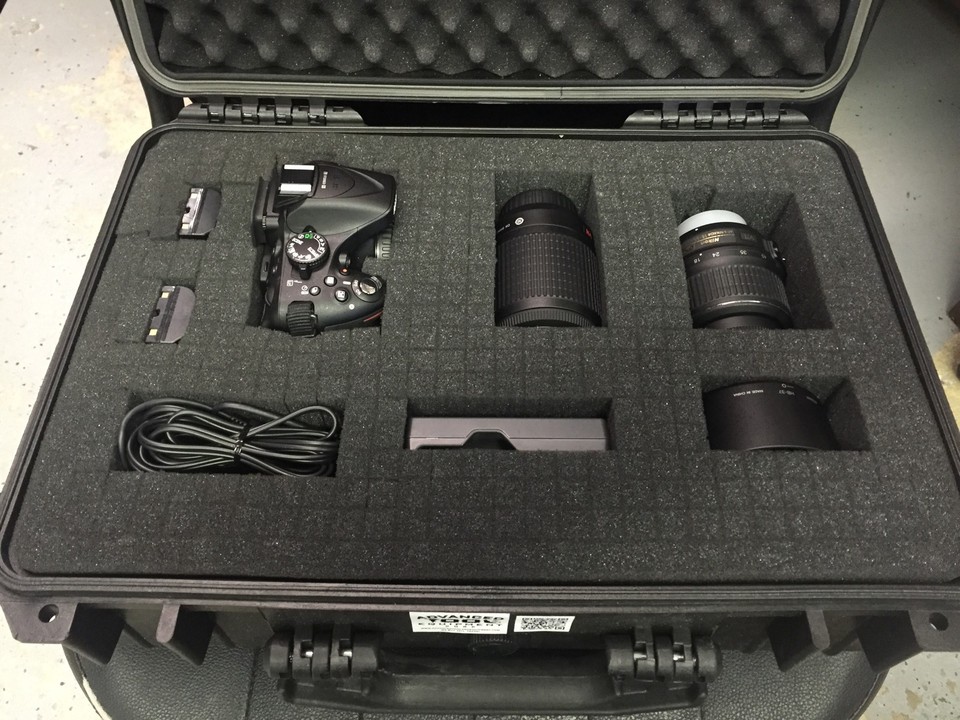 18" Weatherproof Hard Case Gun DSLR Camera Lens w/ Pelican 1500 Style ...