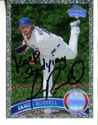 JAMES RUSSELL mlb CHICAGO CUBS signed AUTOGRAPH 1455 | eBay