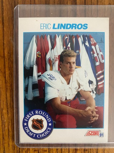1991 Score-Eric Lindros / First Round Draft Choice / Rookie / Card #329🔥 | eBay