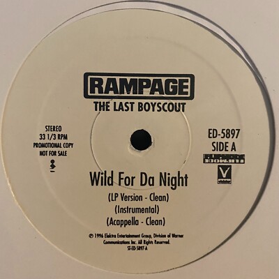 RAMPAGE + BUSTA RHYMES - WILD FOR DA NIGHT (12") 1996!!! RARE ...