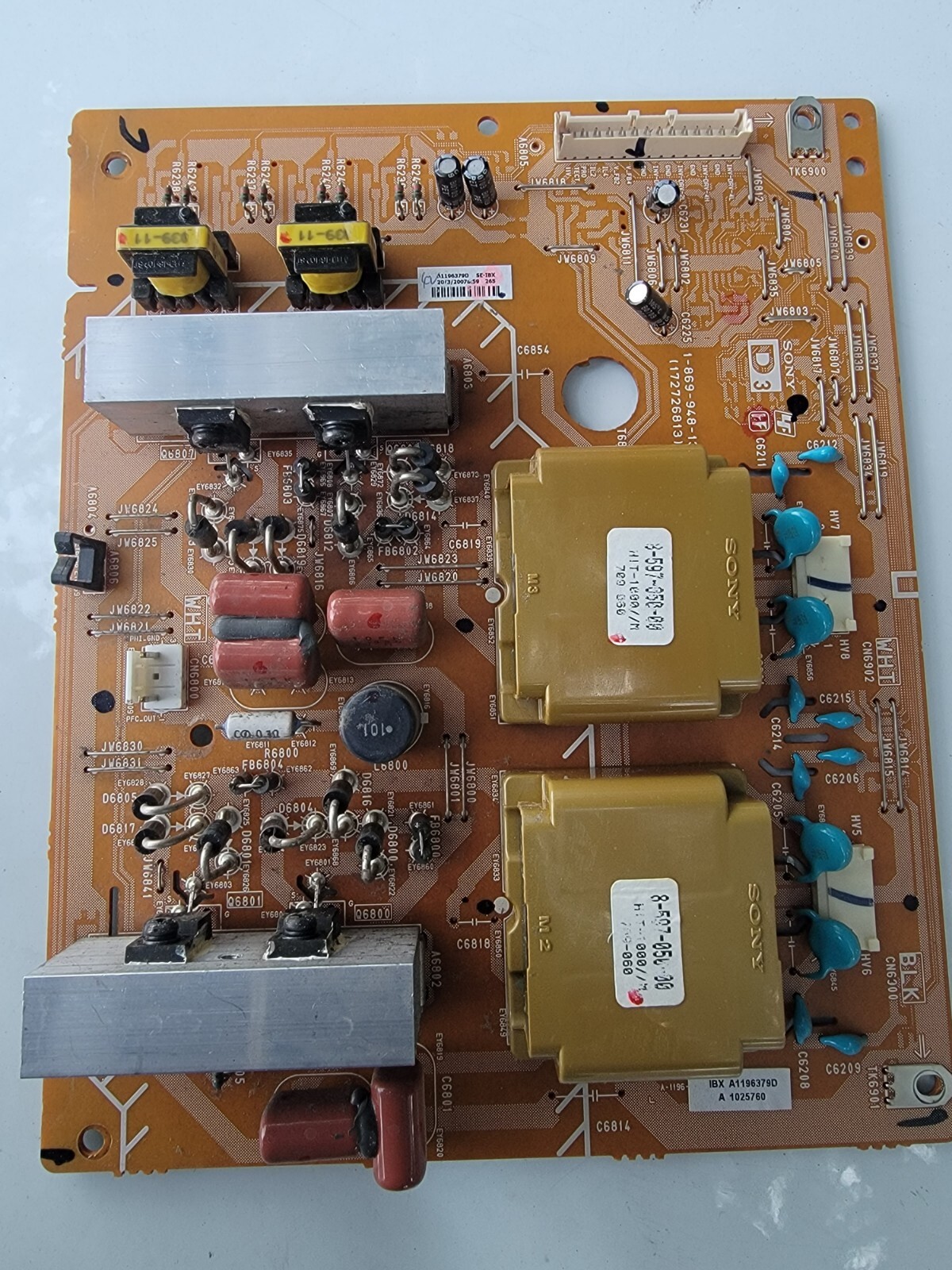 SONY KDL-46XBR3 D3 Board A1196379D Cable and Screws | eBay