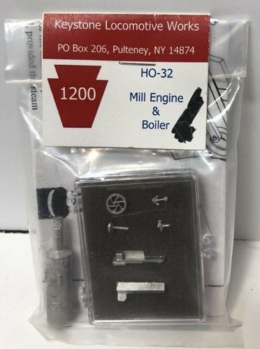 Keystone HO-32 HO Scale Mill Engine and Boiler Unpainted Metal Building ...