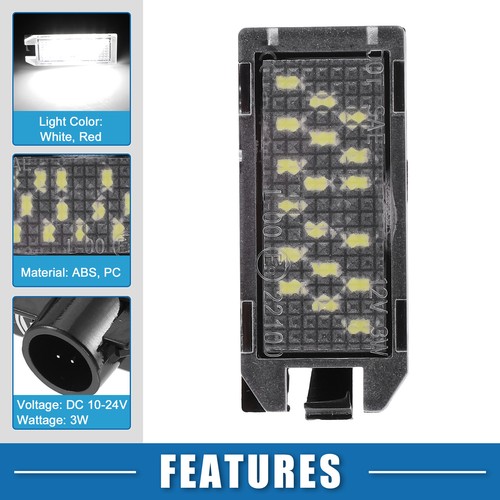 2pcs White LED License Plate Light 68228927AA for Jeep Grand Cherokee ...