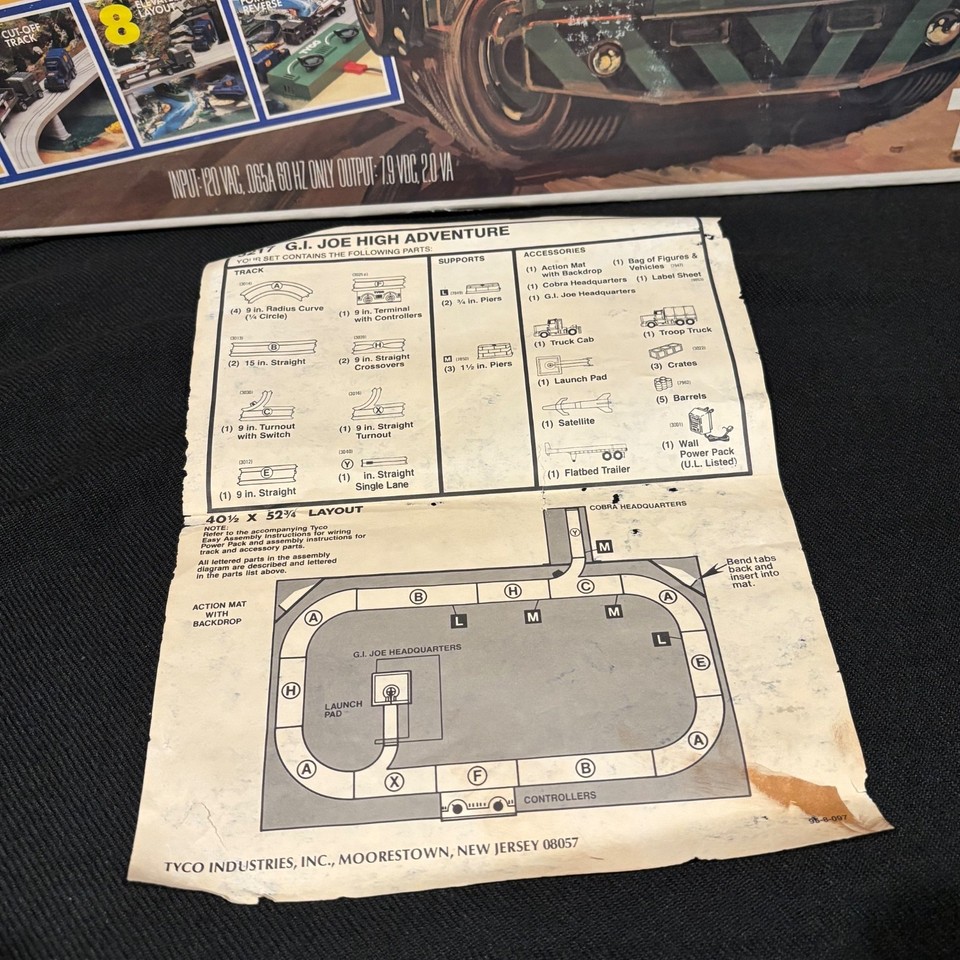 Tyco US 1 Electric Trucking G.I. Joe Slot Car Track Set Box See ...