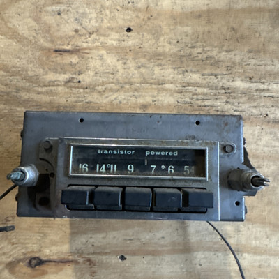 Vintage AM Car Radio Transistor Powered - Removed From a 1958 Chevy ...