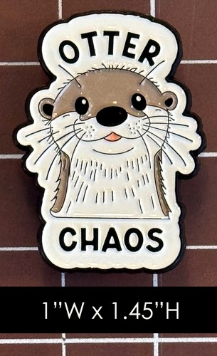 Otter Chaos Enamel Pin | eBay