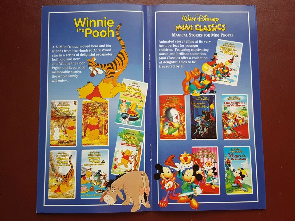 Walt Disney Videos Catalogue #W150 | eBay