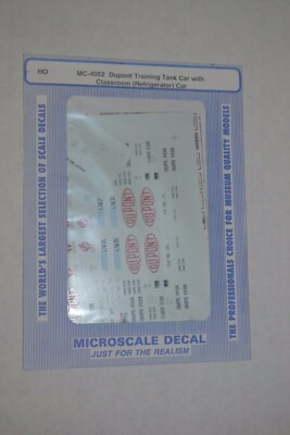 Microscale Decals MC-4052 Dupont Training Tank Car w/ Classroom Car | eBay