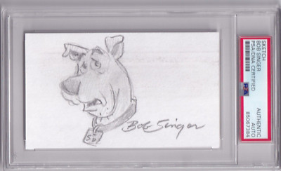 BOB SINGER ORIGINAL SCOOBY DOO SKETCH DRAWRING SIGNED PSA/DNA | eBay