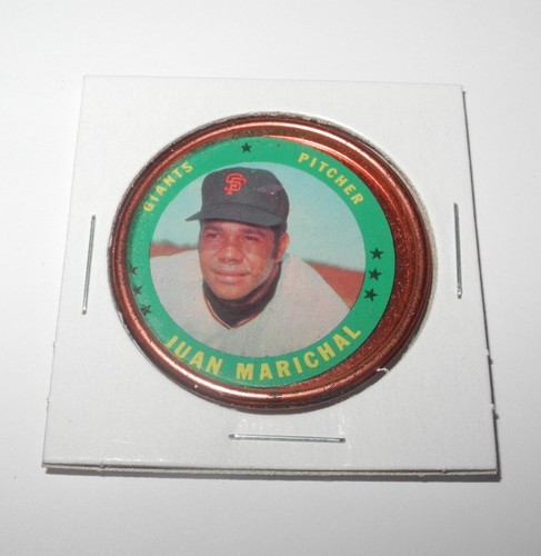 1971 Topps Baseball Coin Pin #125 Juan Marichal San Francisco Giants ...